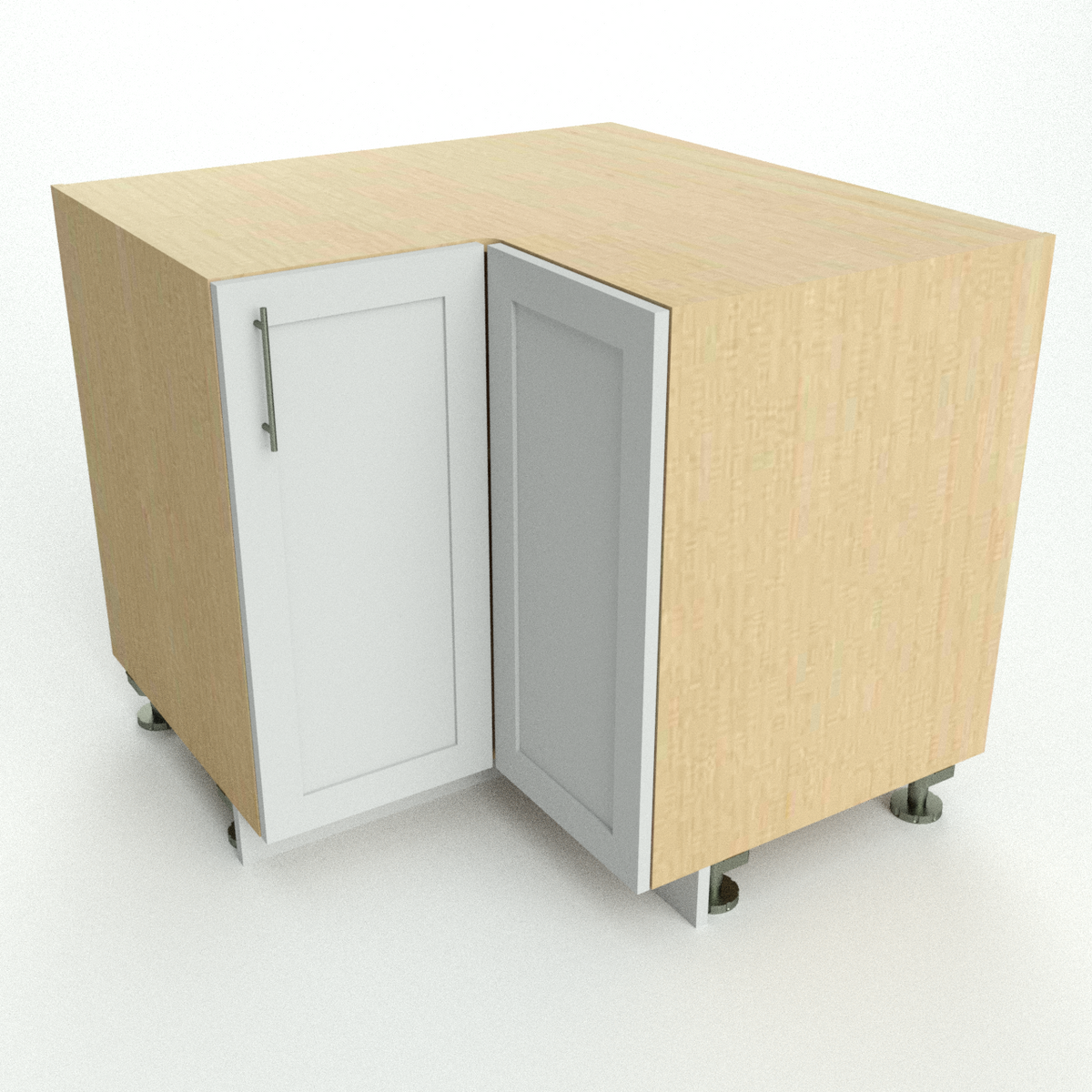 Base Cabinet - L Corner - Custom Cabinets - MKE Cabinetry - Milwaukee, WI