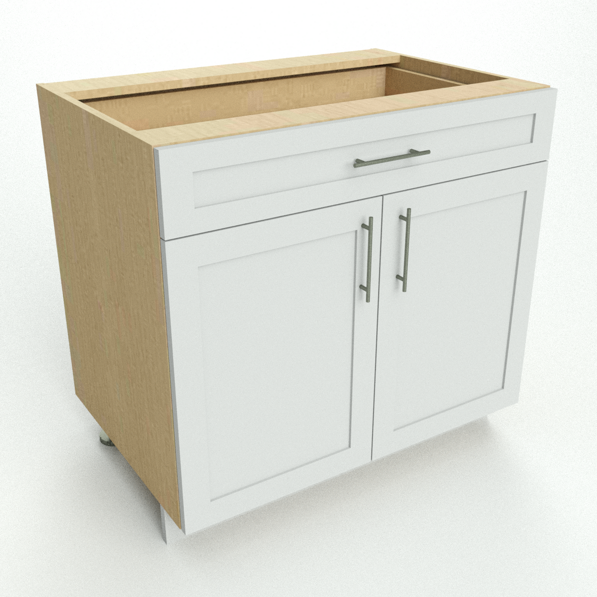 Base Cabinet - 2 Doors + 1 Drawer - Custom Cabinets - MKE Cabinetry ...